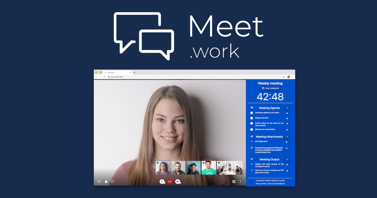 Meet.work – Meetings, but made useful this time.